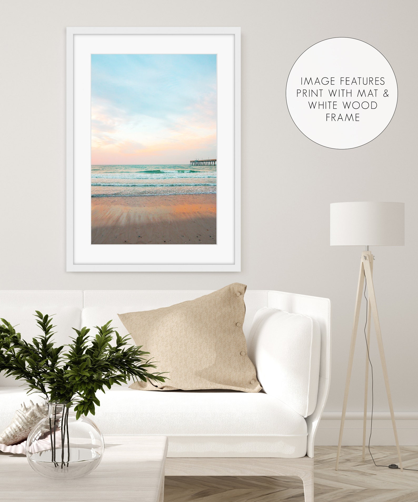 Colorful Beach Print, Pastel Beach Photograph, Tropical Ocean Print ...