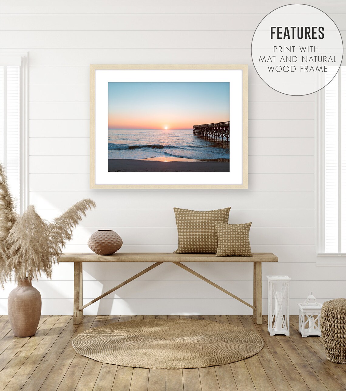 Teal Blue Beach Print Sunset Blue Beach Photography Teal | Etsy