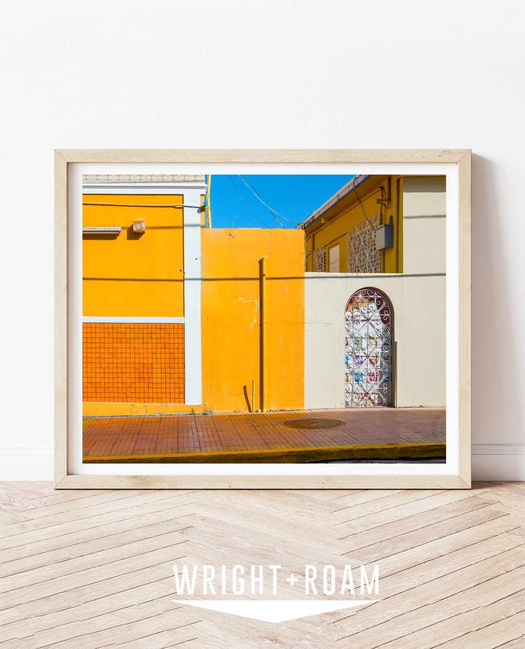 Colorful Architecture Print, Puerto Rico Travel Poster, Modern ...