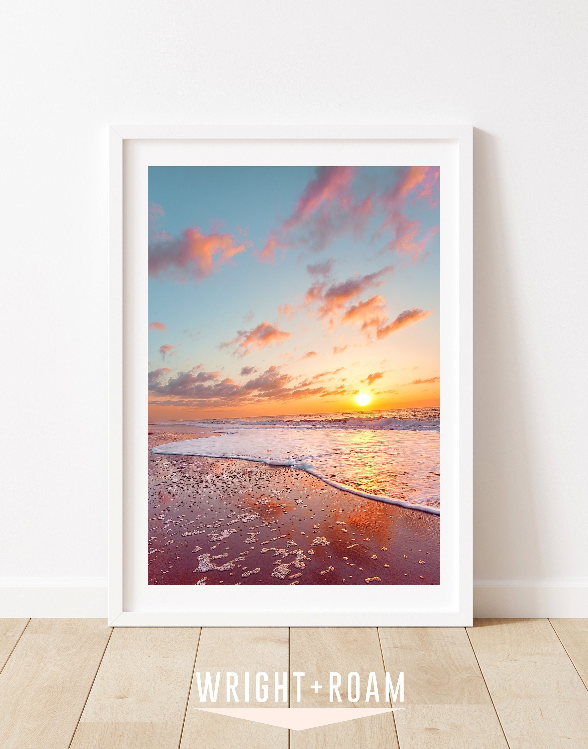 Sunset Photography, Beach Print, Ocean Sunsrise, Beach Decor | Beach ...