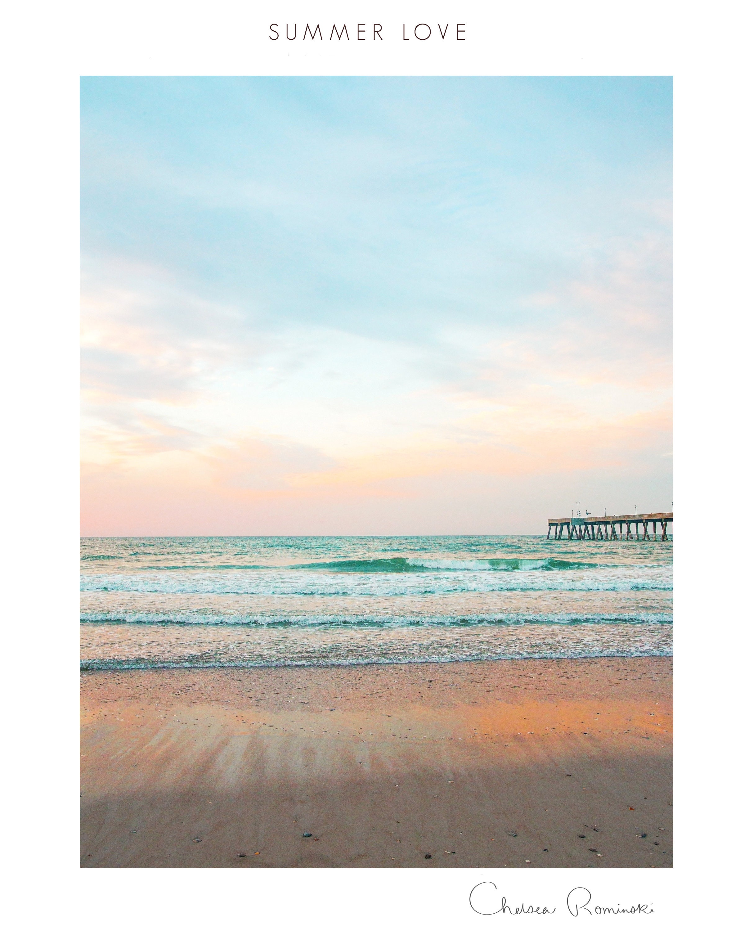 Colorful Beach Print, Pastel Beach Photograph, Tropical Ocean Print ...