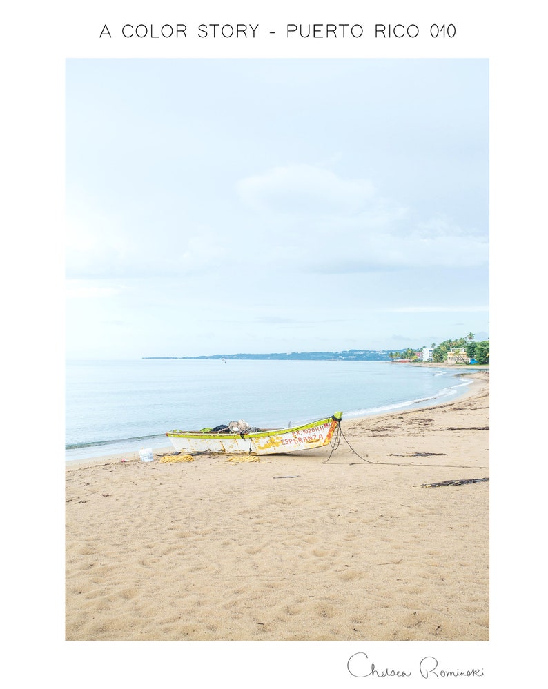 Blue Beach Print Puerto Rico Beach Photography Calming Blue | Etsy