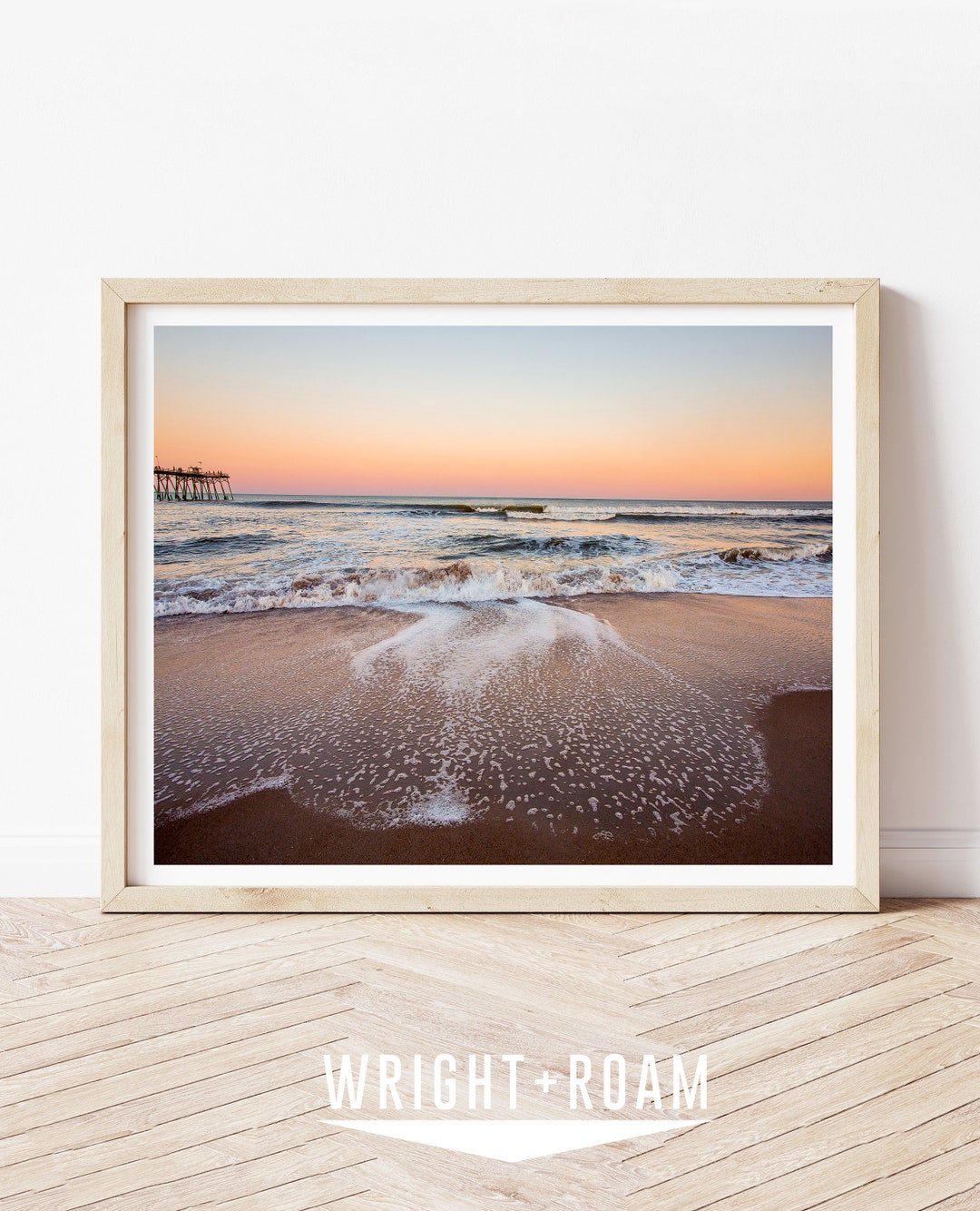 Sunset Beach Photography, Colorful Beach Print, Ocean Print, Modern ...