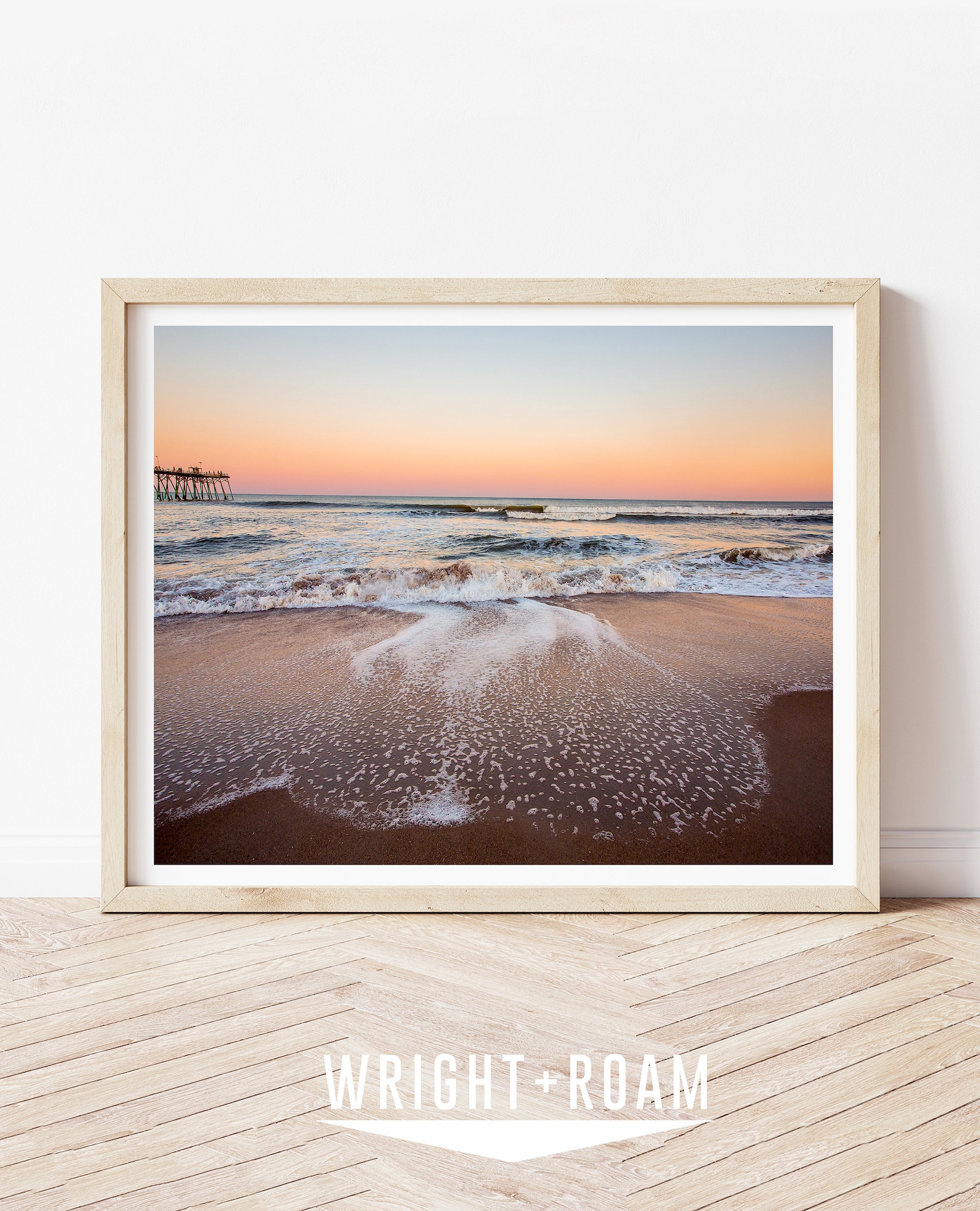Sunset Beach Photography, Colorful Beach Print, Ocean Print, Modern ...