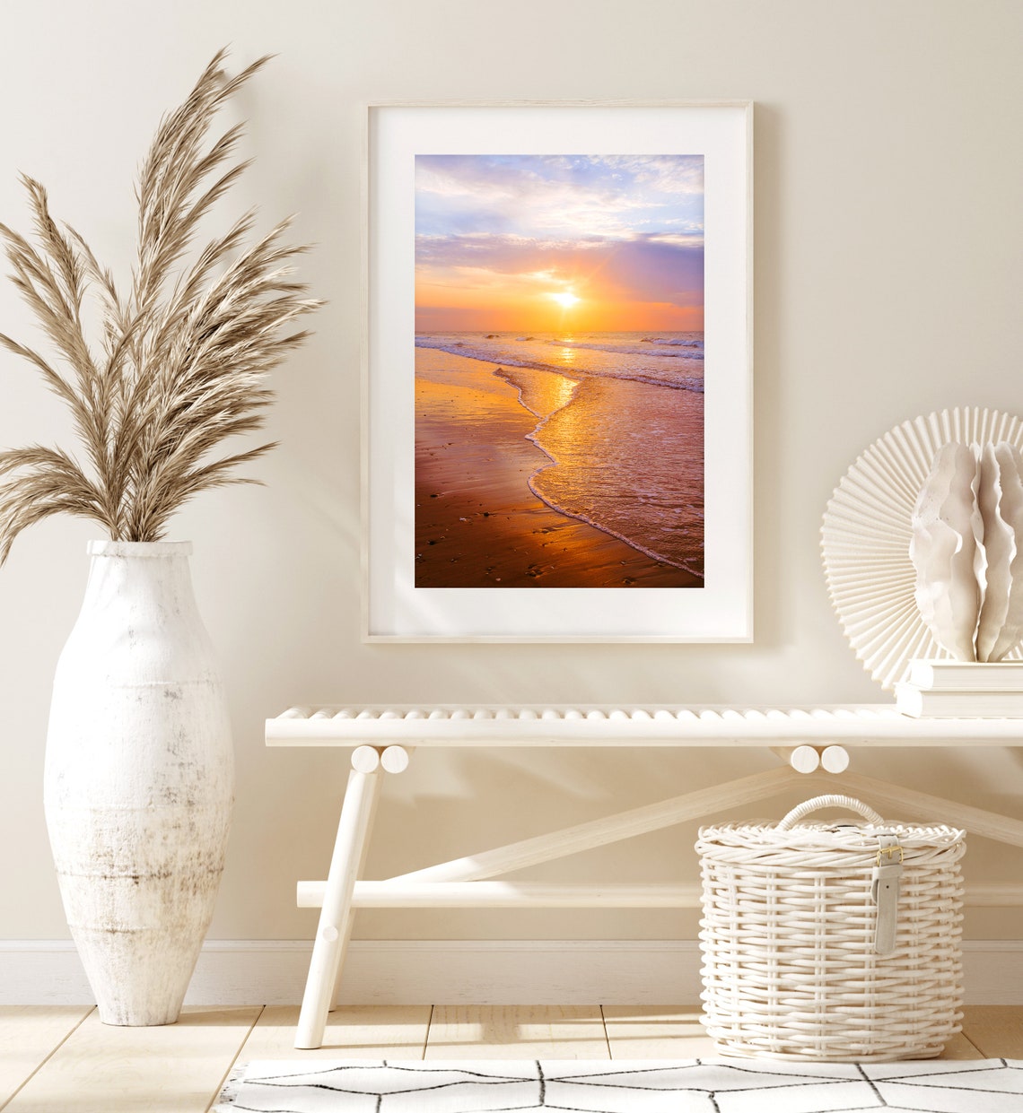 Colorful Beach Print Sunset Beach Photography Sunrise Ocean | Etsy