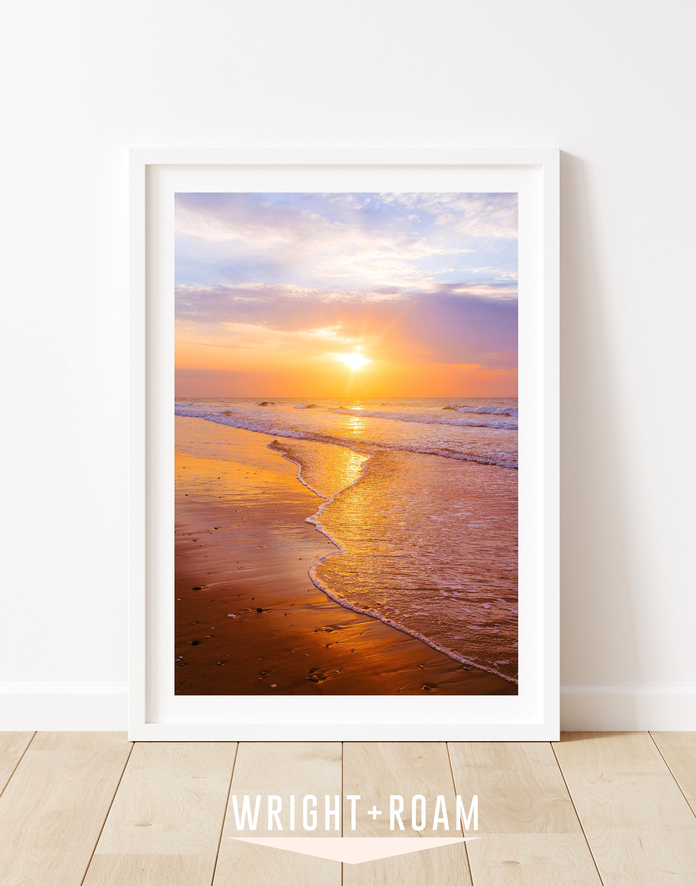 Colorful Beach Print Sunset Beach Photography Sunrise Ocean | Etsy