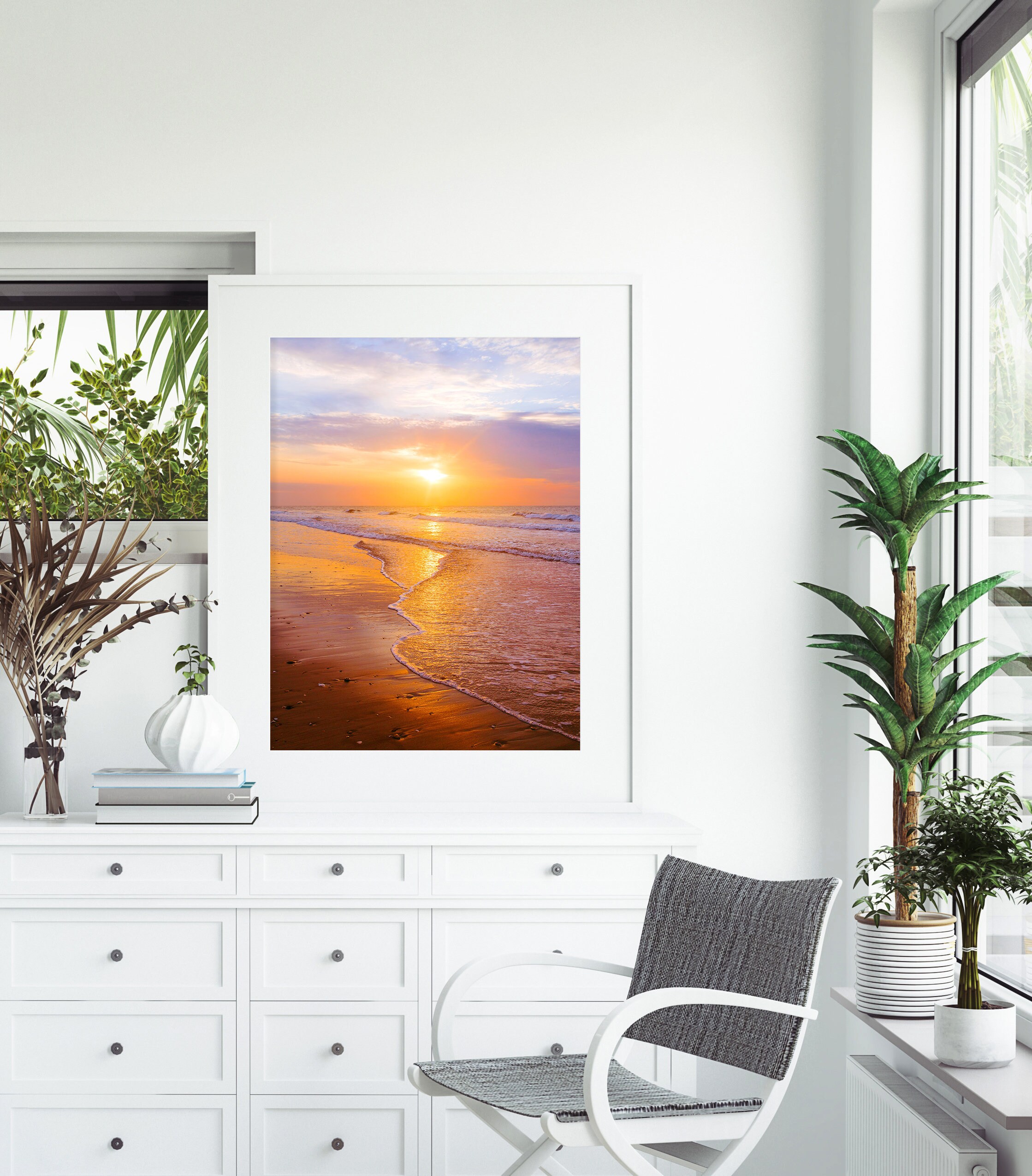 Colorful Beach Print Sunset Beach Photography Sunrise Ocean | Etsy