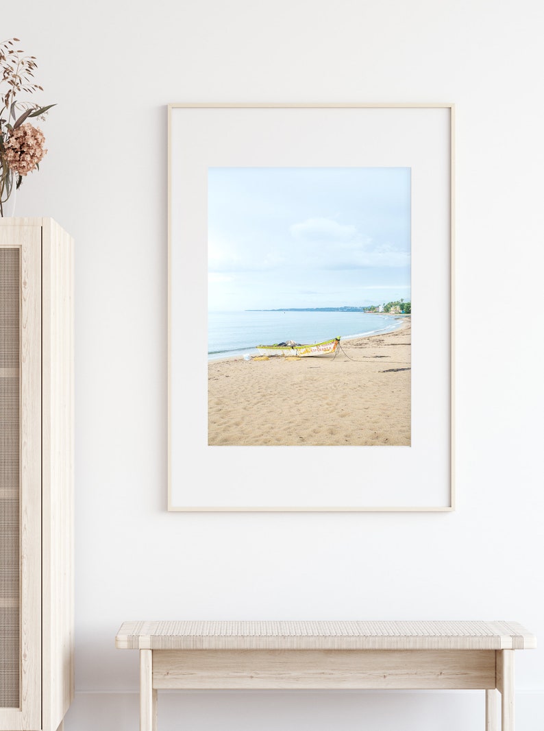 Blue Beach Print Puerto Rico Beach Photography Calming Blue | Etsy