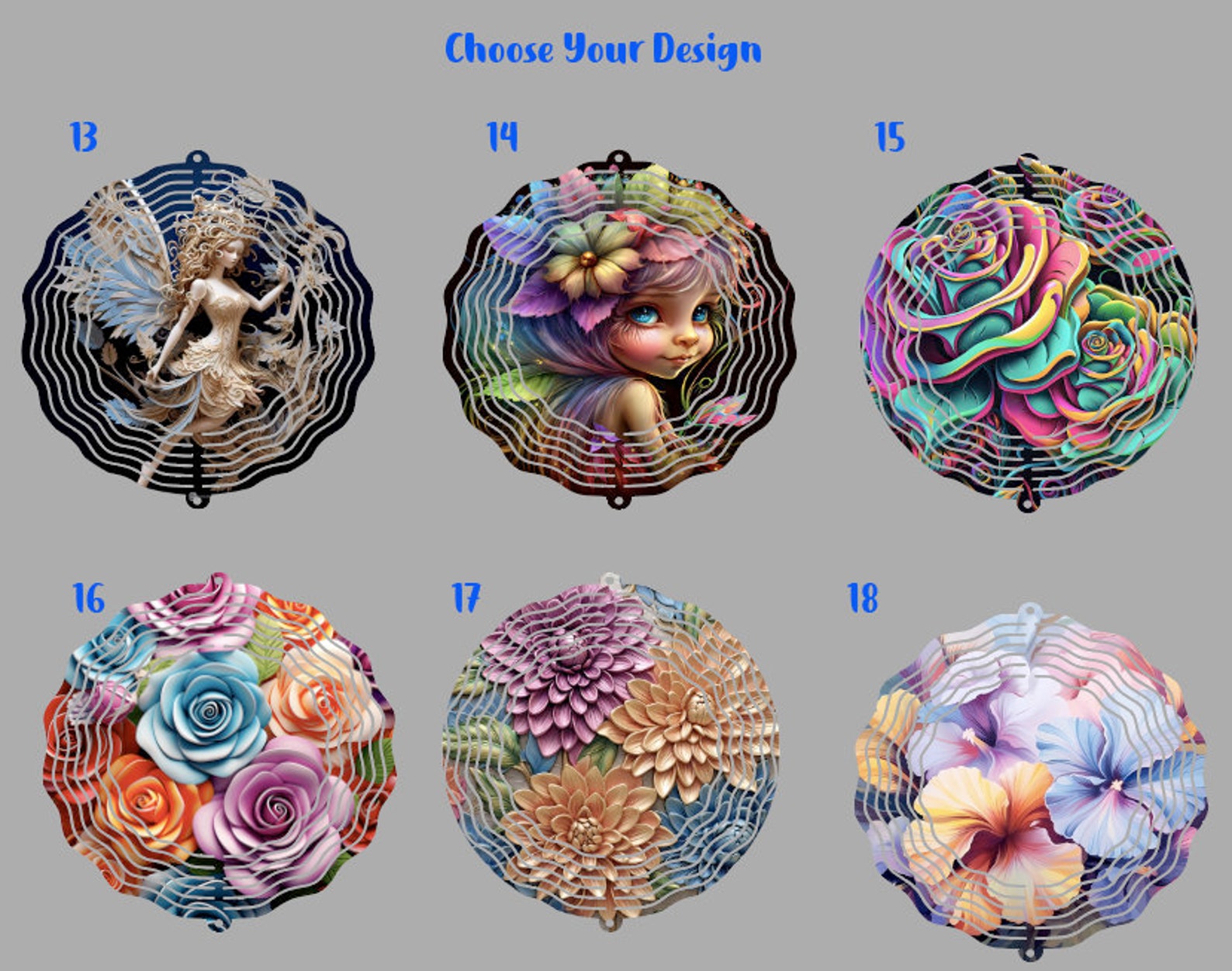 Colorful Round Wind Spinners - Etsy