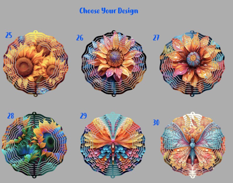 Colorful Round Wind Spinners - Etsy