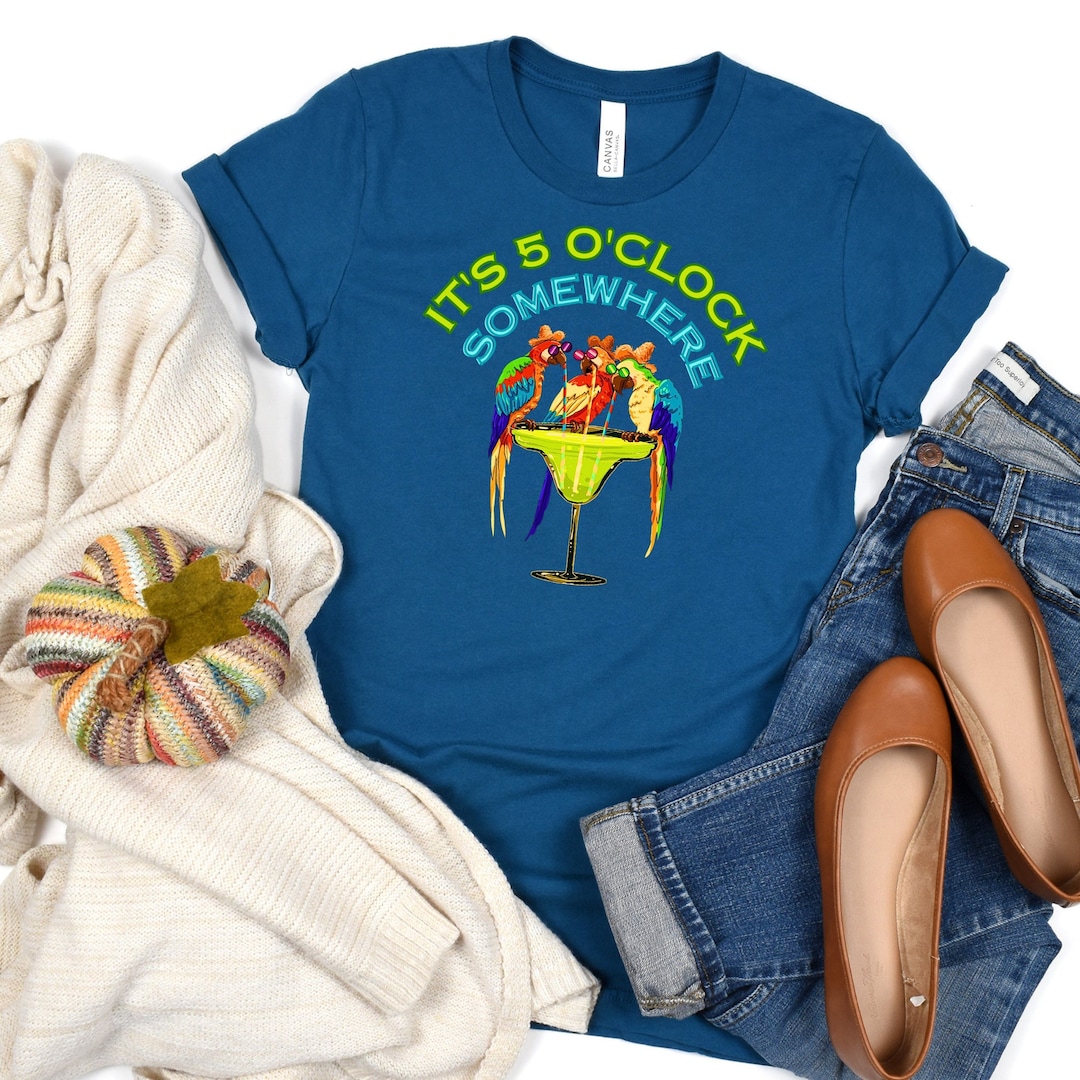 It's 5 O'clock Somewhere, Jimmy Buffett Shirt, Jimmy Buffett Fan Gift ...