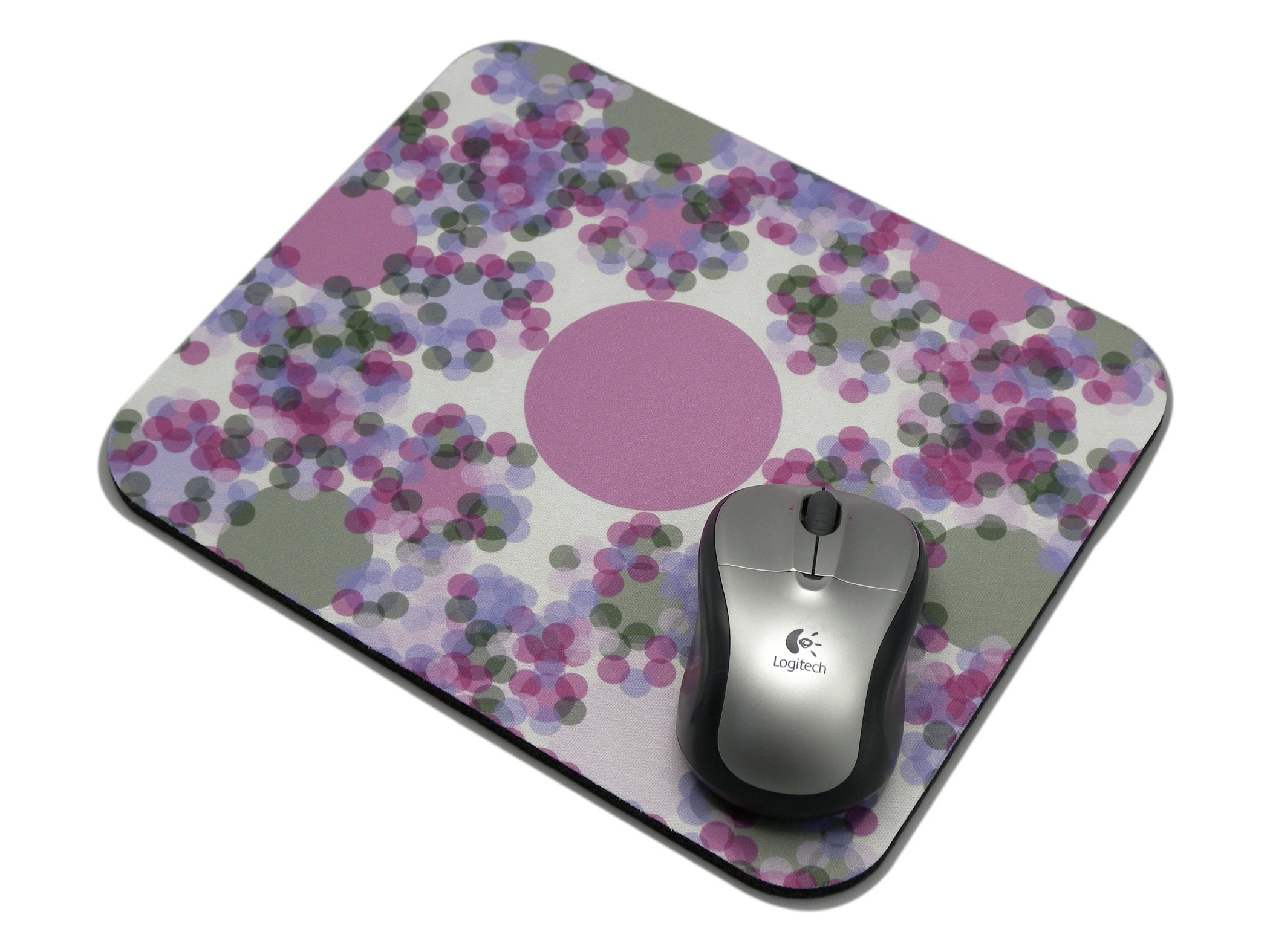 Unique Customized Mouse Pad Circles Around Circles Floral Pattern - Etsy.de
