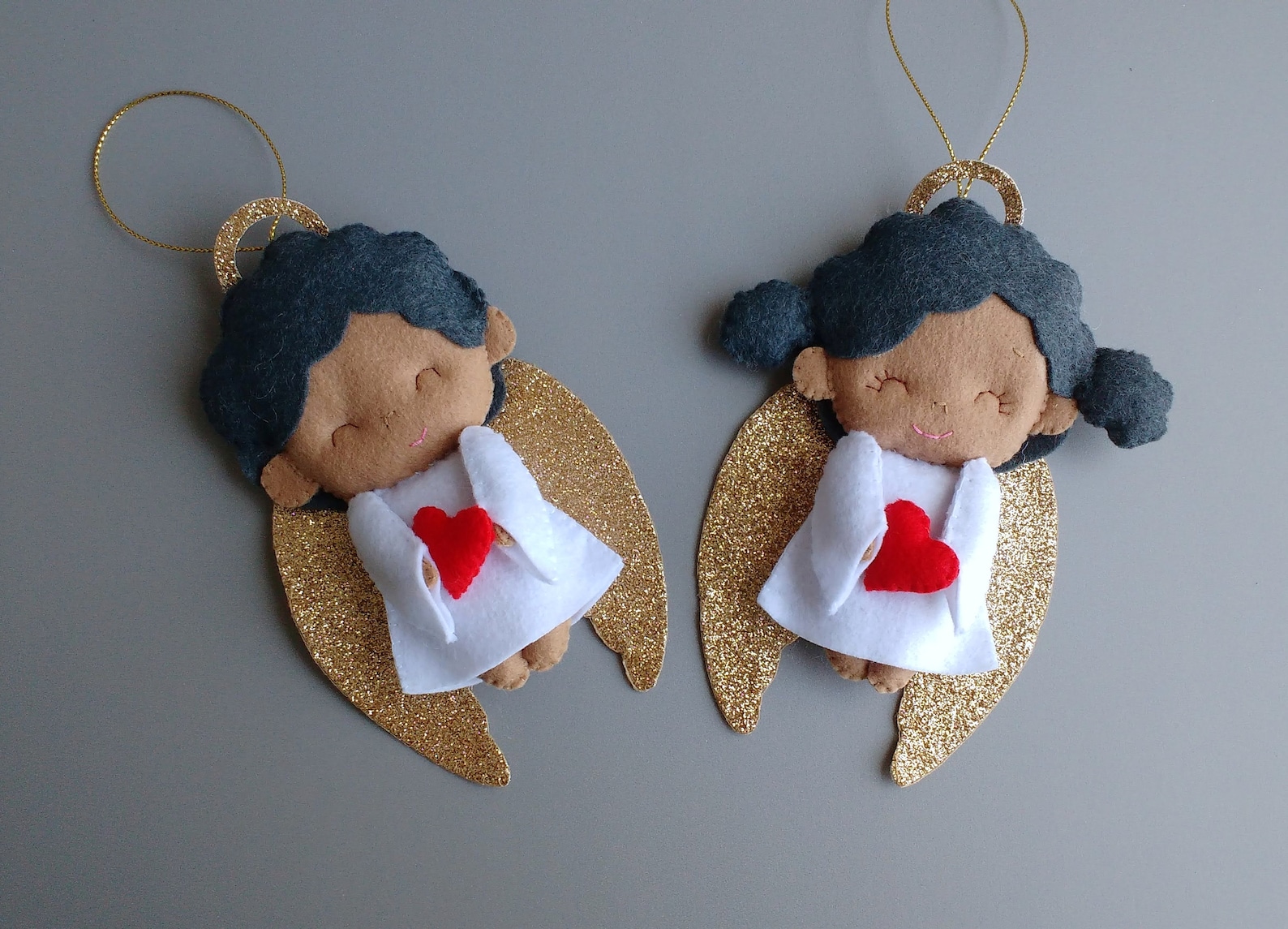 Christmas Felt Angel Ornaments Christmas Felt Decor Set - Etsy