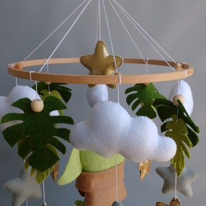 Green Baby Alien Nursery Felt Crib Mobile - Etsy