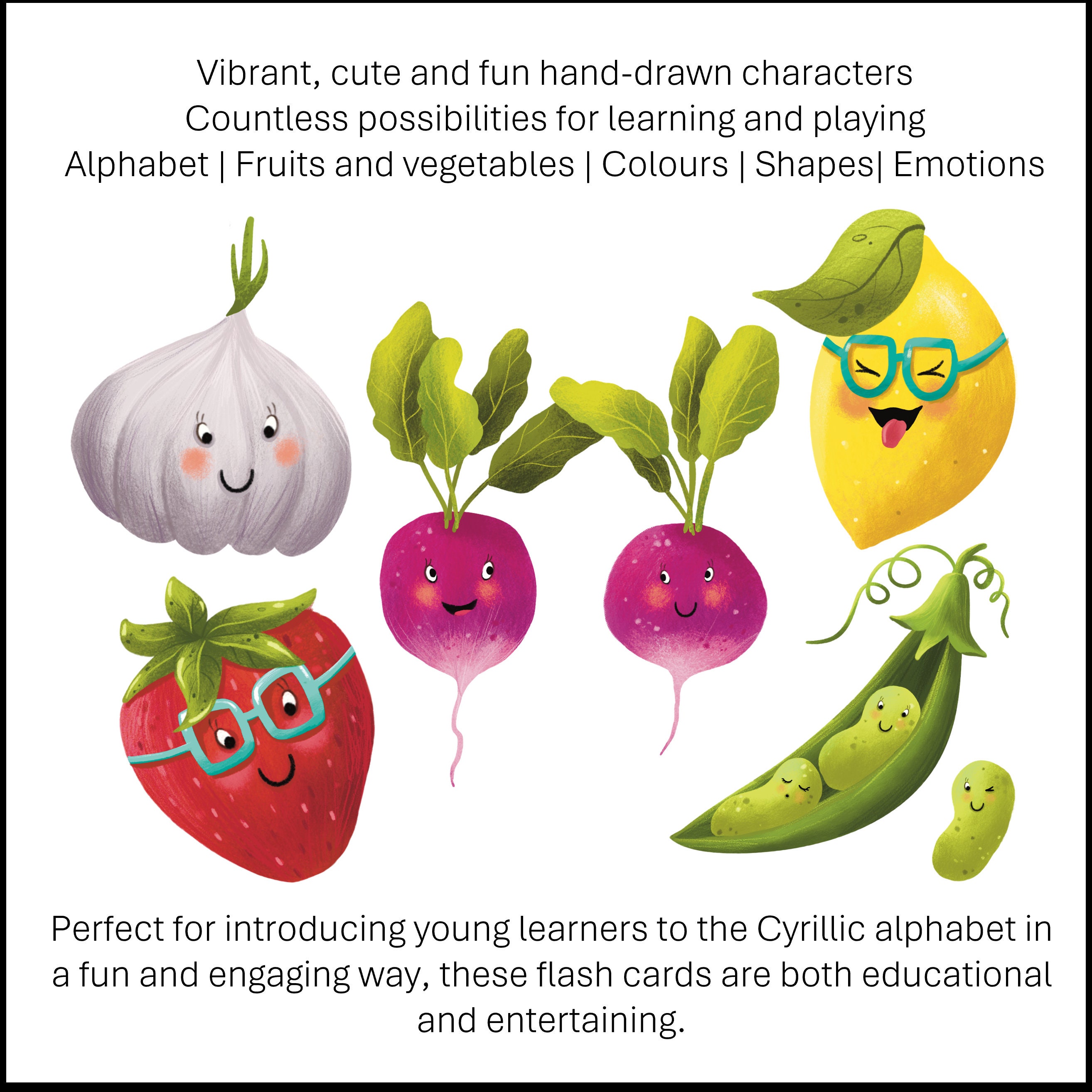 Printable Flash Cards Russian Alphabet - Fruits and Vegetables ...