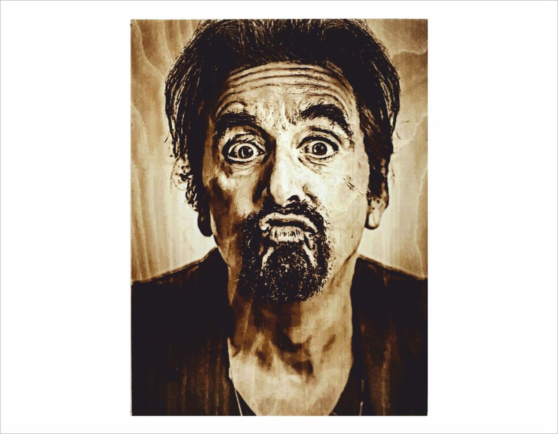 Custom Photo Engraving Laser Engraved Portrait Woodburning | Etsy