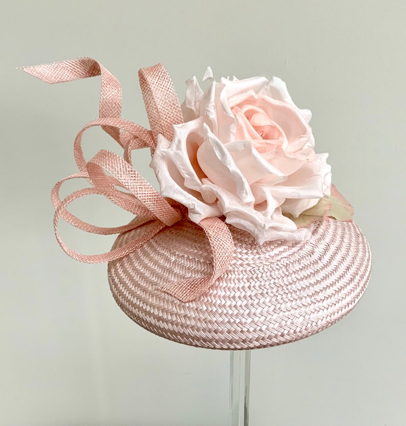 Pale Pink Ascot Fascinator Hat Pink Race Day Hat Mother of - Etsy