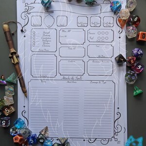 Dnd 5E Character Sheet - Etsy UK
