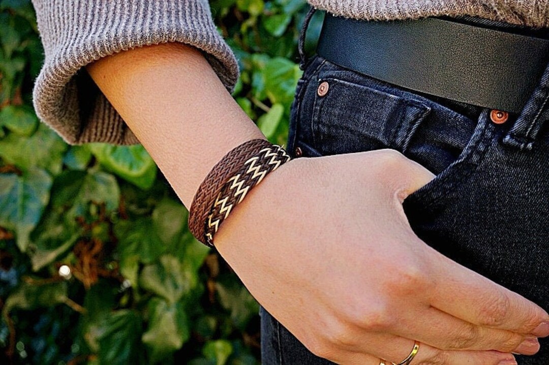 Vegetable Bracelet / Double Natural Fiber Tripod / Clip Clasp Entirely ...