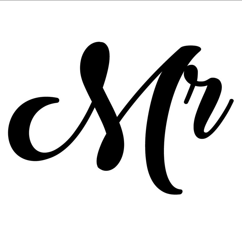 SVG - Mr & Mrs - Etsy