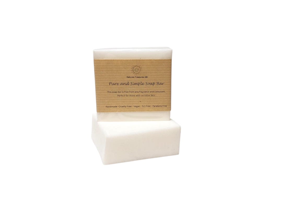 Pure and Simple Soap Bar - Unscented Soap , Natural Soap, Vegan Soap ...