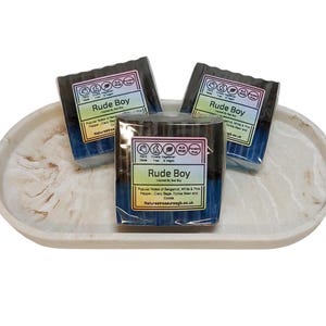 Rude Boy Scented Soap Bar Slice Inspired by Bad Boy Men Aftershave ...