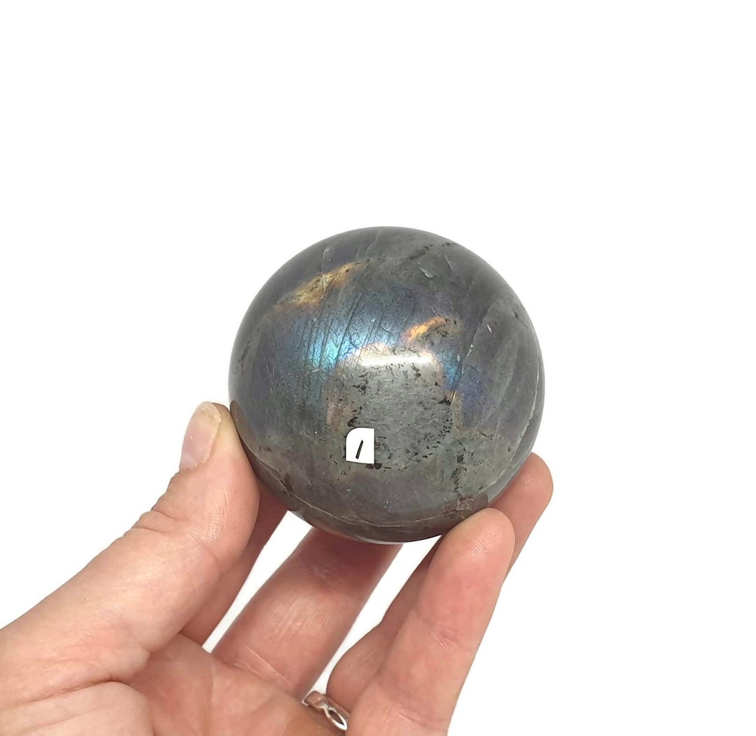 Sphère de cristal de labradorite naturelle polie Boule de cristal ...