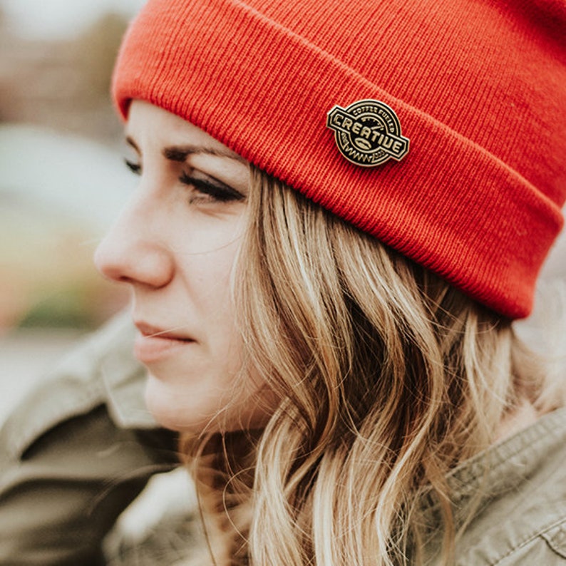 Coffee Fueled Creative Lapel Pin - Etsy