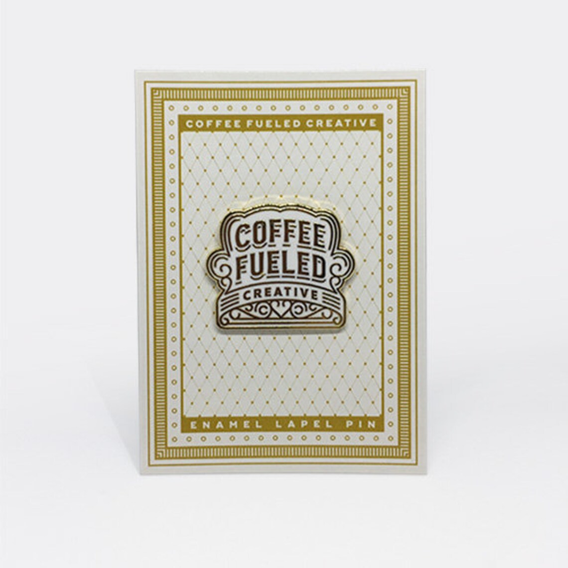 Coffee Fueled Creative Lapel Pin - Etsy