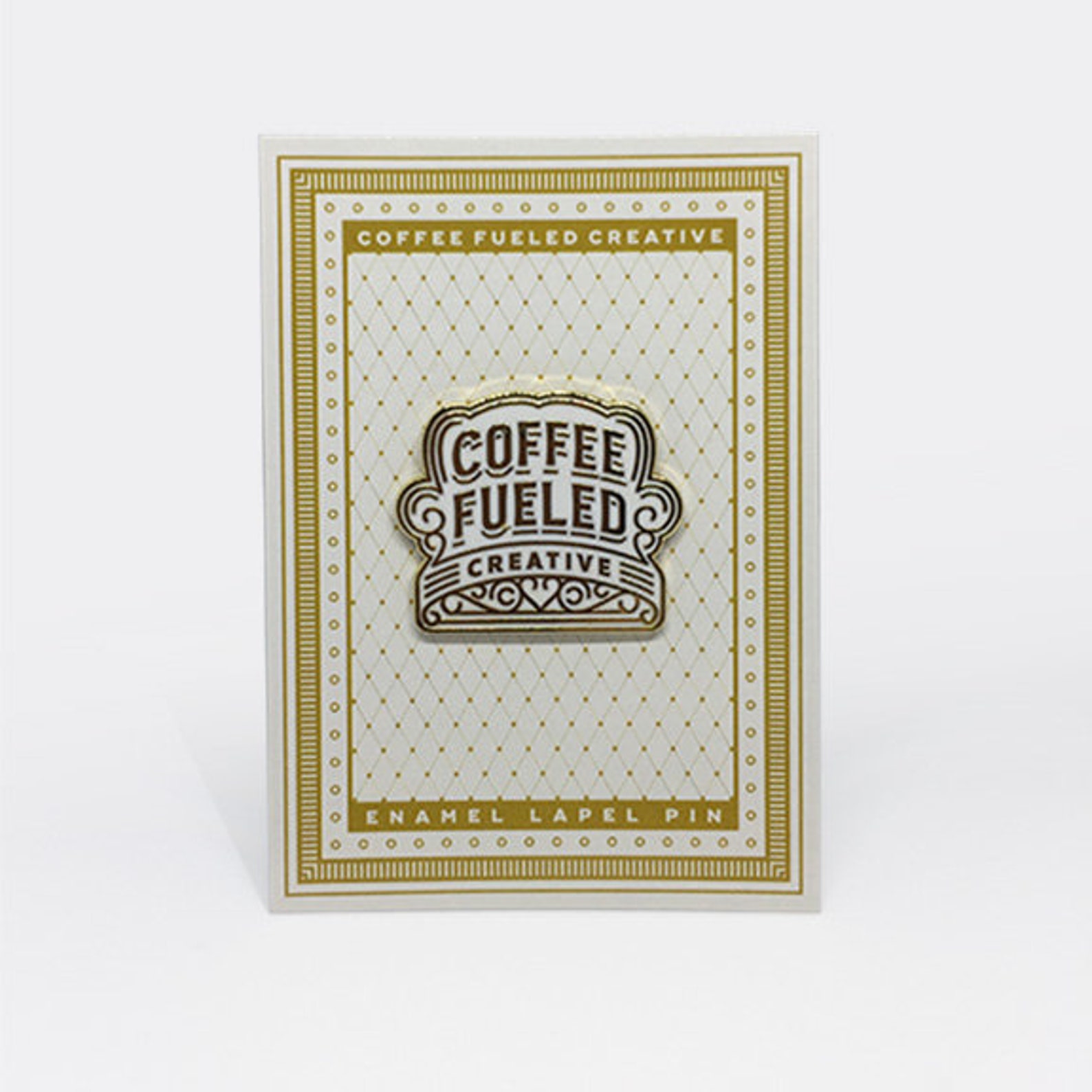 Coffee Fueled Creative Lapel Pin - Etsy