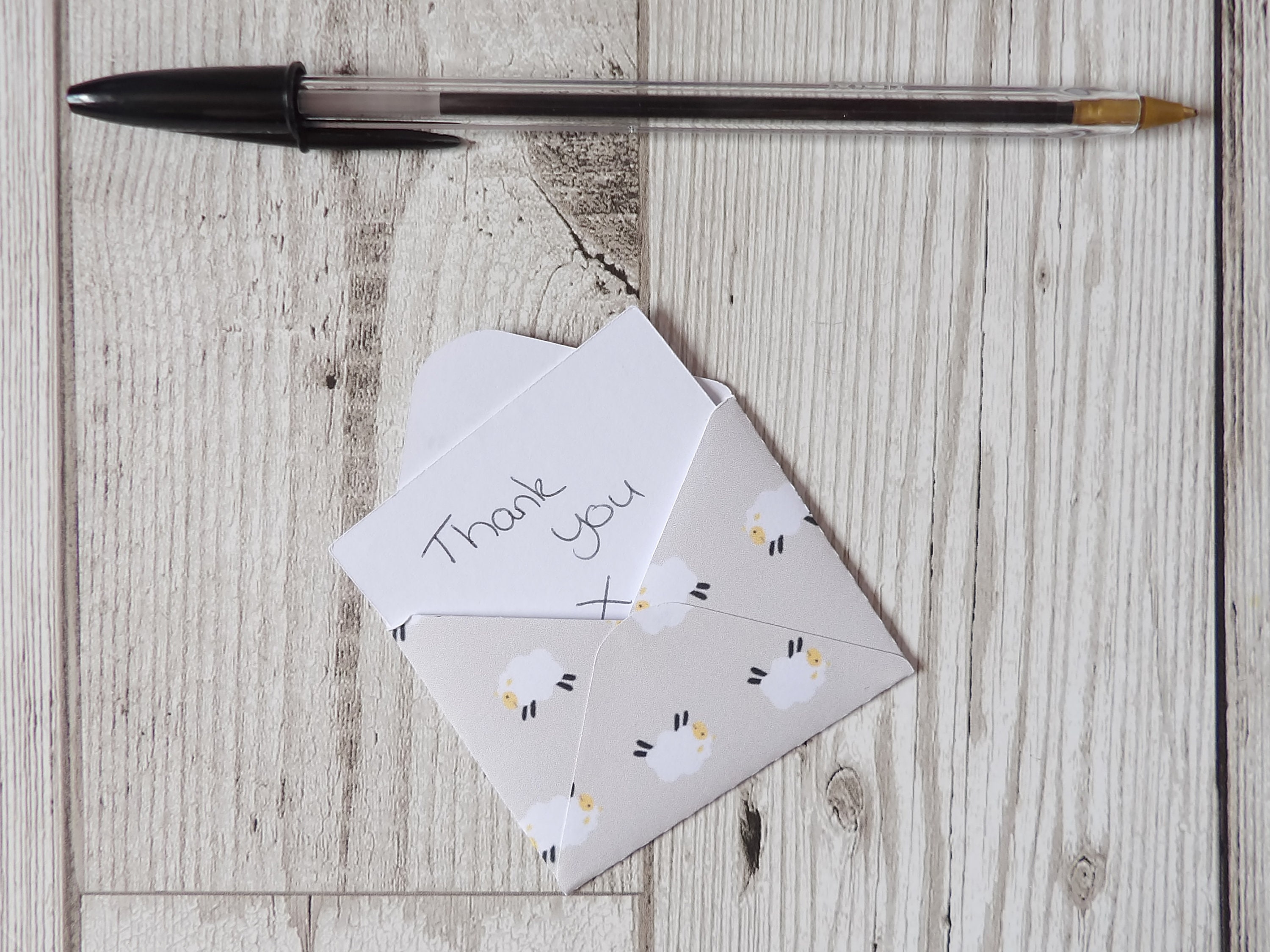 10 Springtime Mini Envelopes With Notecards, Patterned Envelopes, Mini ...