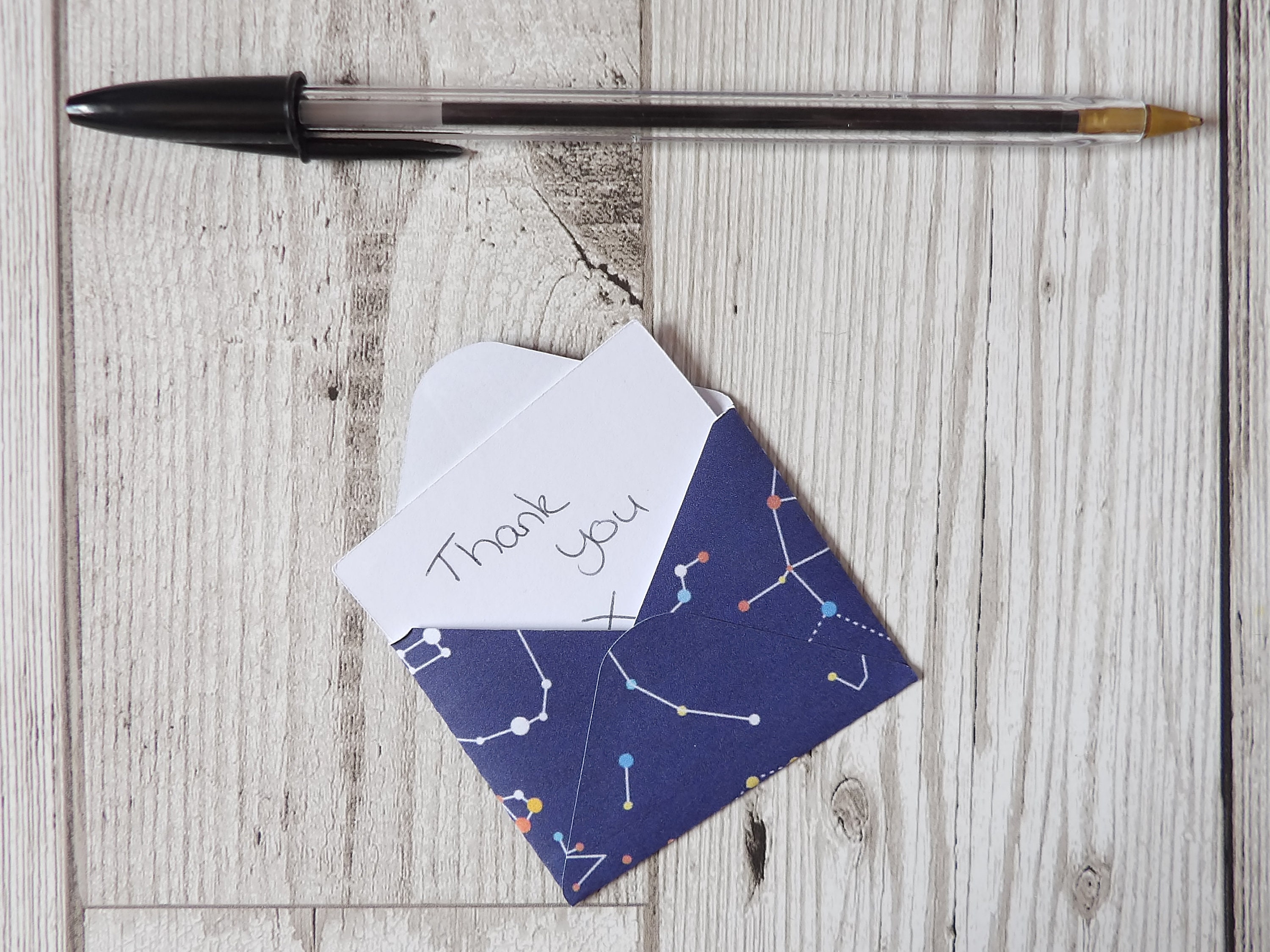 10 Outer Space Mini Envelopes With Notecards: Scrapbook Supplies ...