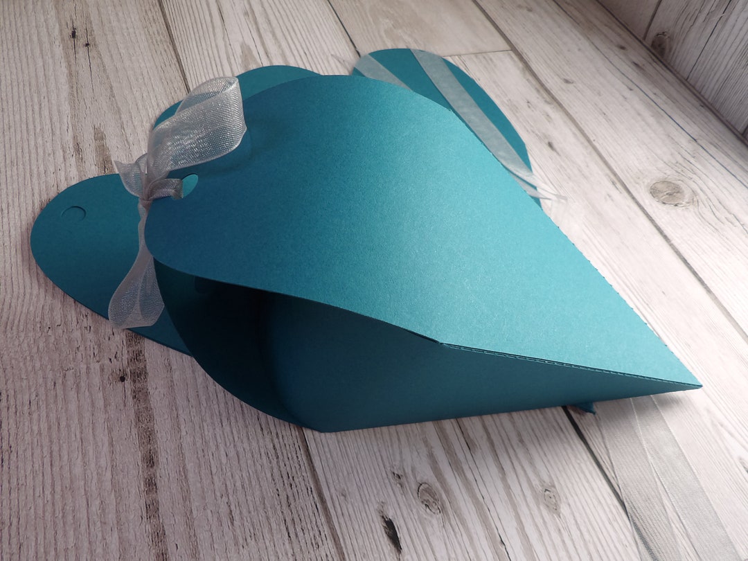 3 Teal Triangular Gift Boxes - Etsy UK
