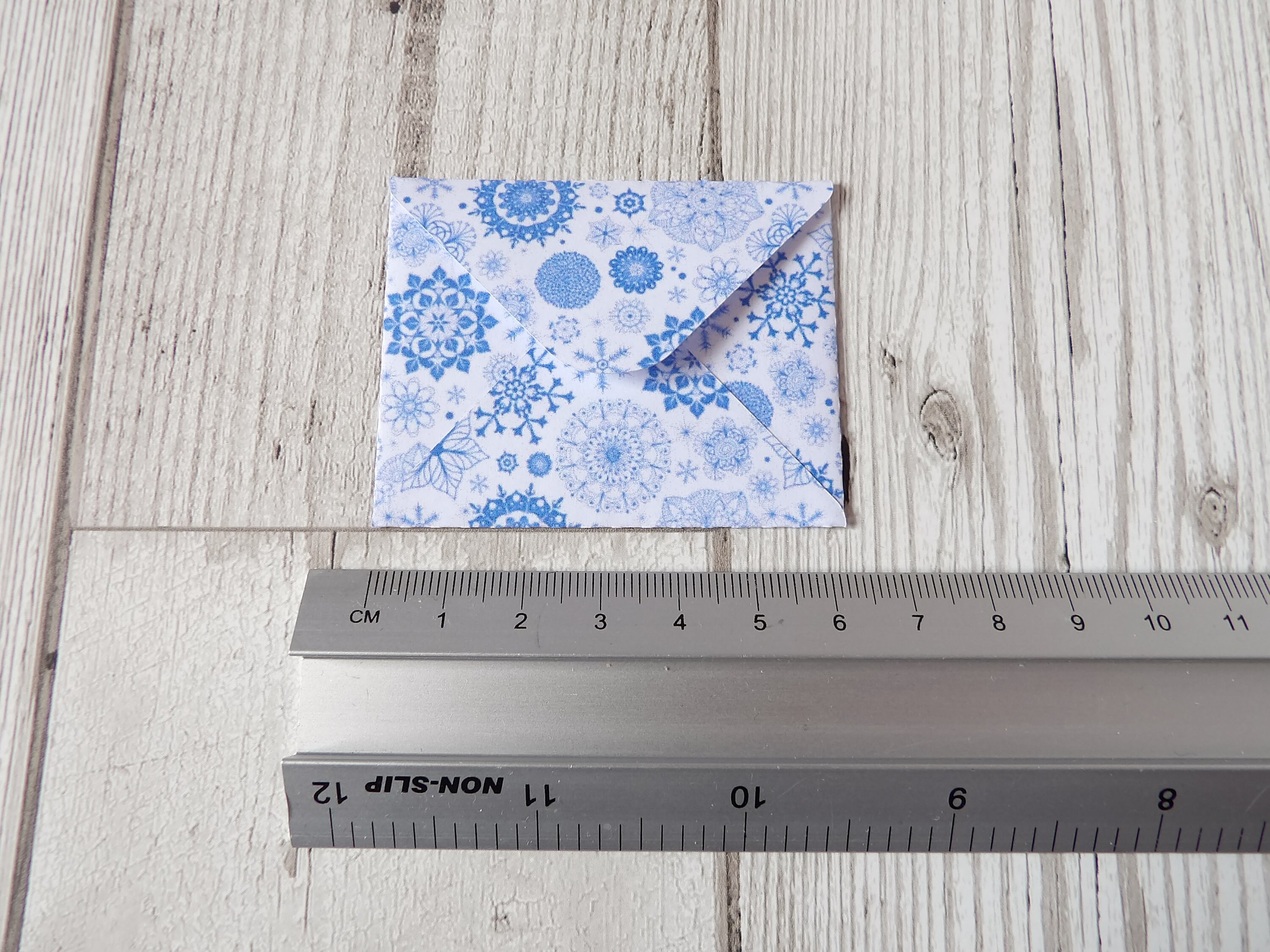 10 Snowflake Mini Envelopes With Notecards - Etsy
