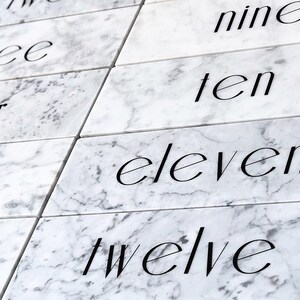 Large Marble Table Numbers 4 In. X 12 In. | Etsy