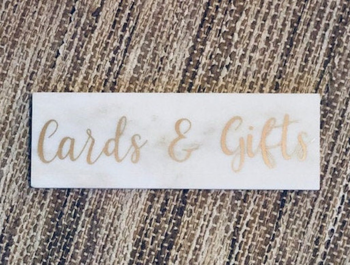 Cards & Gifts Marble Sign / Wedding Sign - Etsy