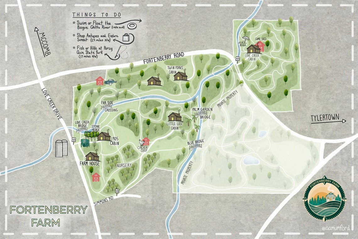 Custom Map Design - Property Map - Venue Map - Wedding Venue Map - Etsy