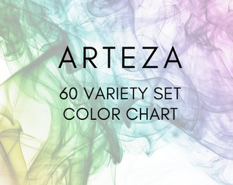 Arteza Color Chart | Etsy