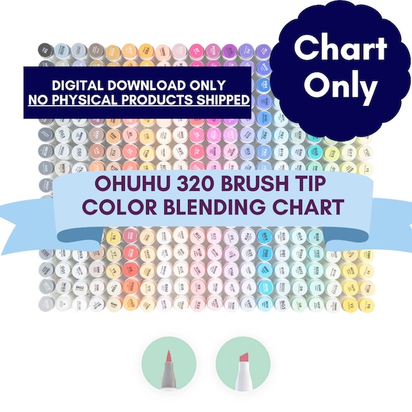 Ohuhu Color Chart - Etsy