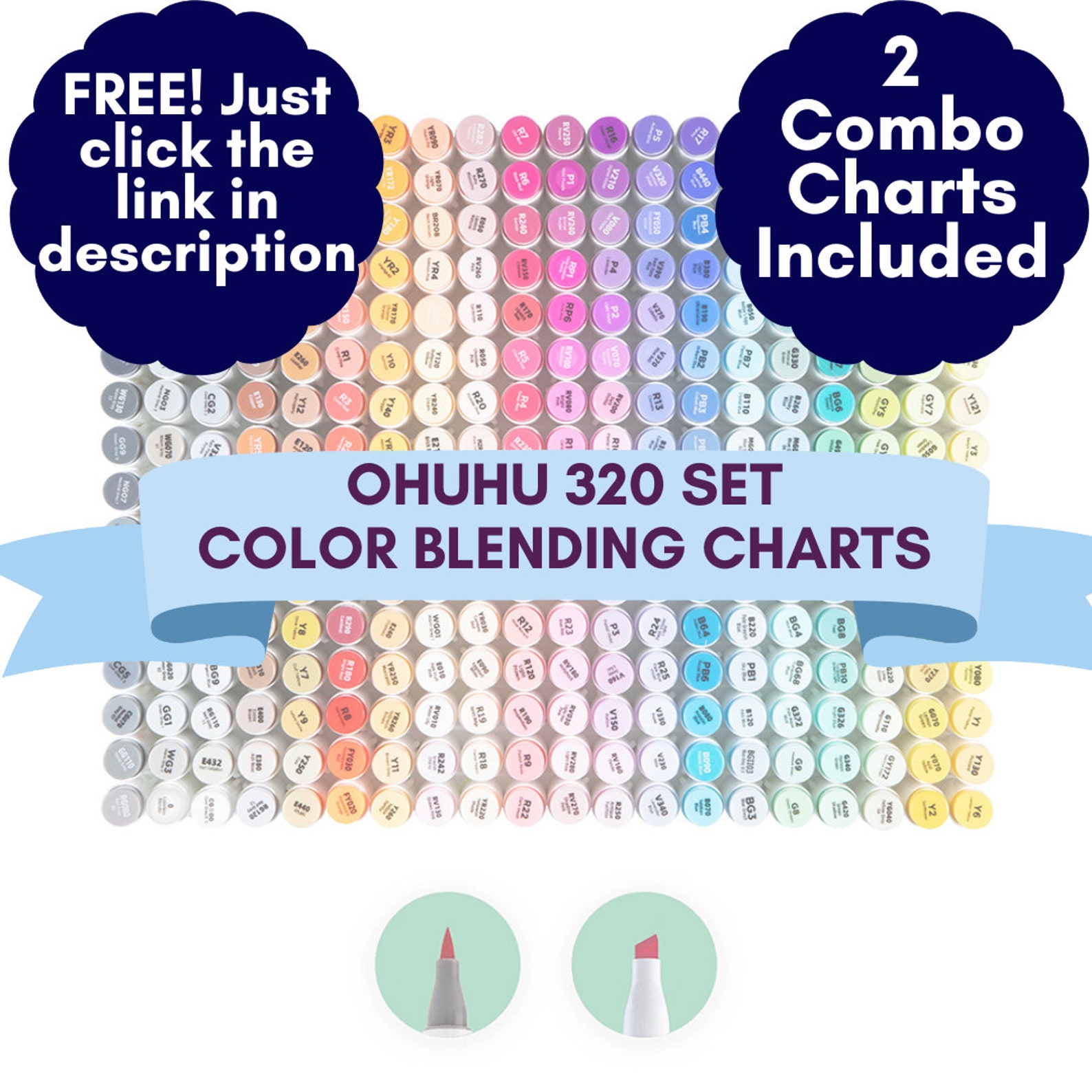 READ LISTING FIRST! Free Ohuhu Color Charts - Etsy