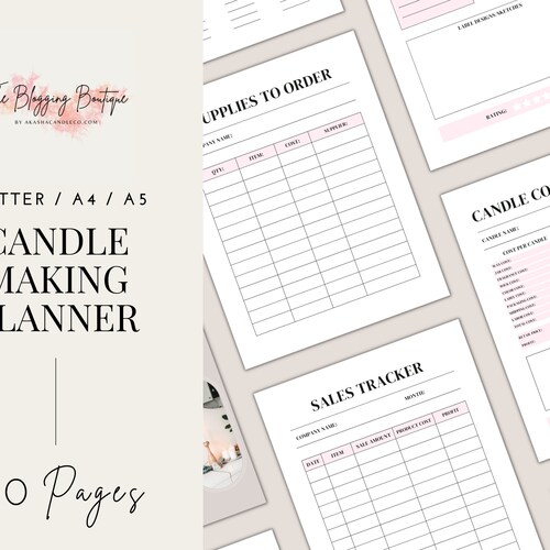 Ultimate Candle Making Planner Candle Test Sheet Candle - Etsy