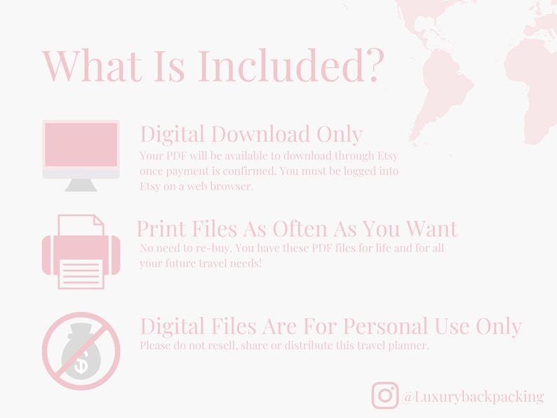 Travel Bucket-list, Printable Download, Wanderlust List, Travel to Do ...