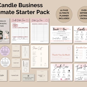 Candle Business Ultimate Starter Pack | Candle Branding Kit | Candle ...