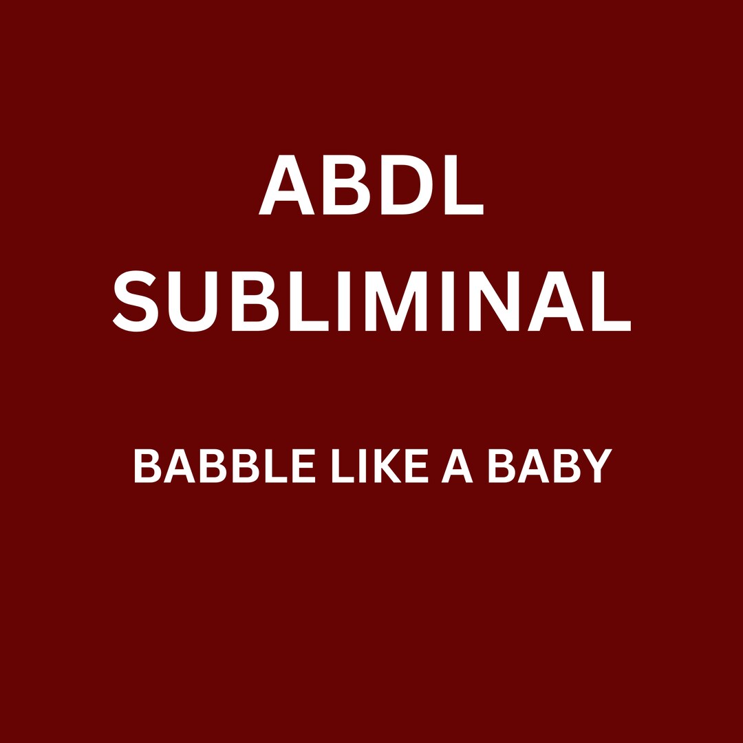 ABDL Subliminal Hypnosis Talk Like a Baby - Etsy