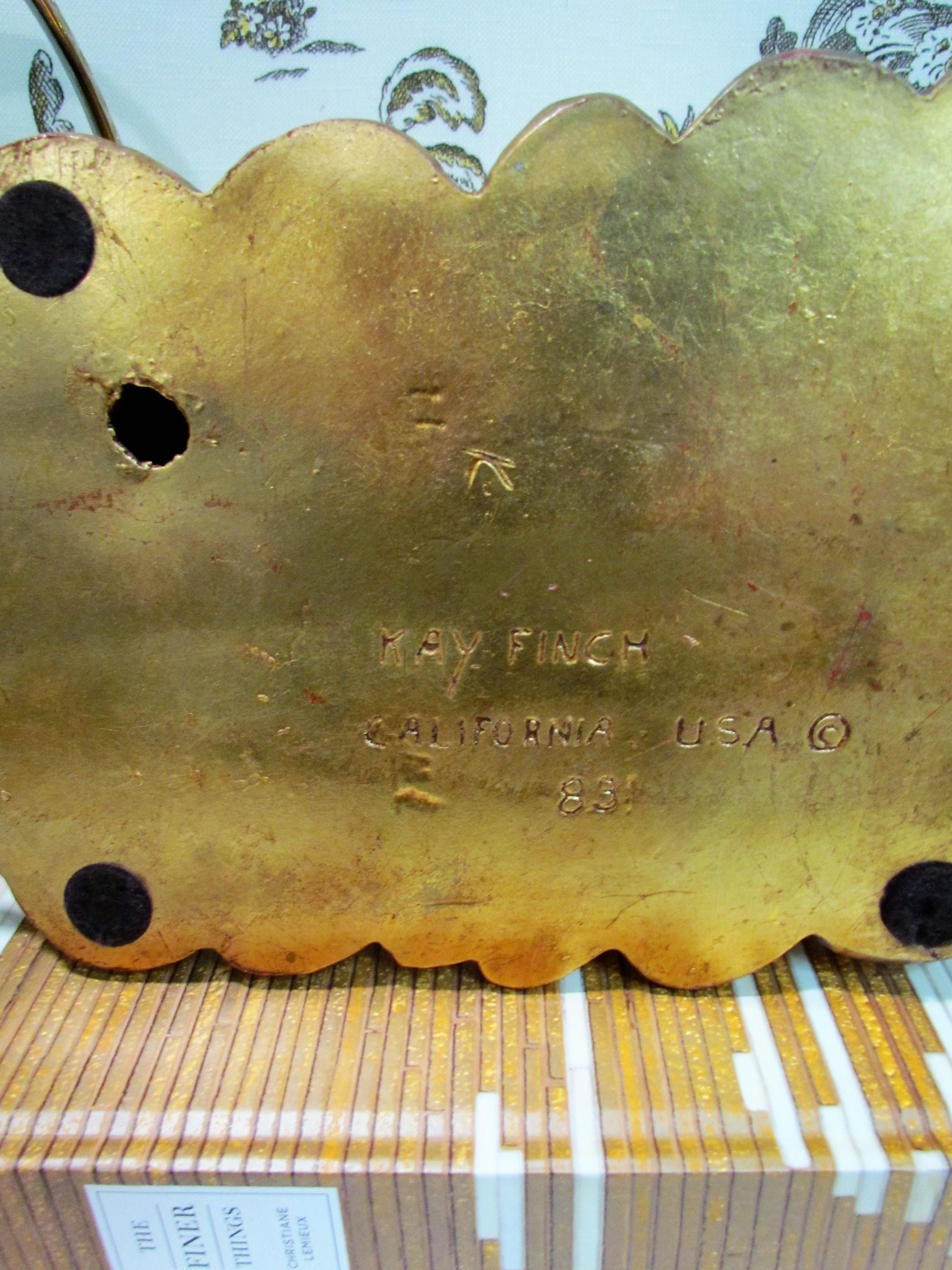 KAY FINCH 831 Gold Leaf Hand Painted Handmade Yorkshire - Etsy