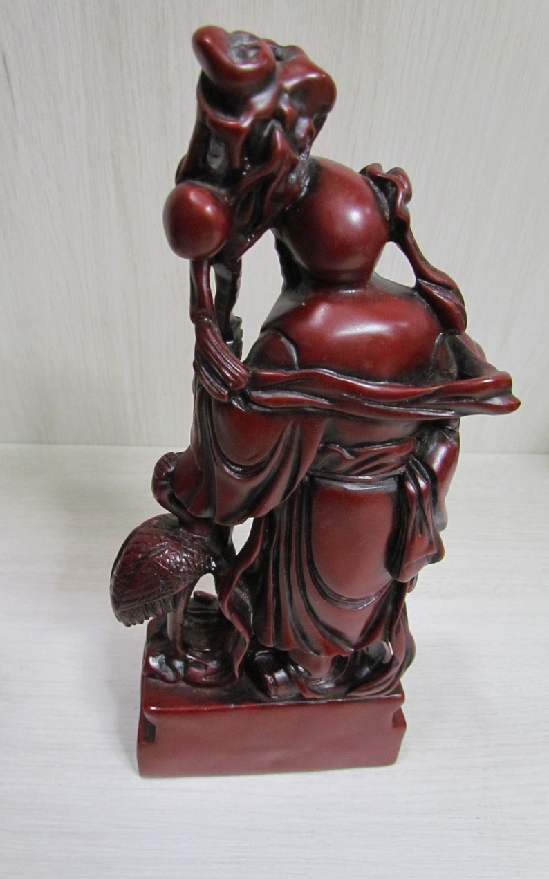 Vintage Chinese Statue of Shou-xing god of Longevity and - Etsy