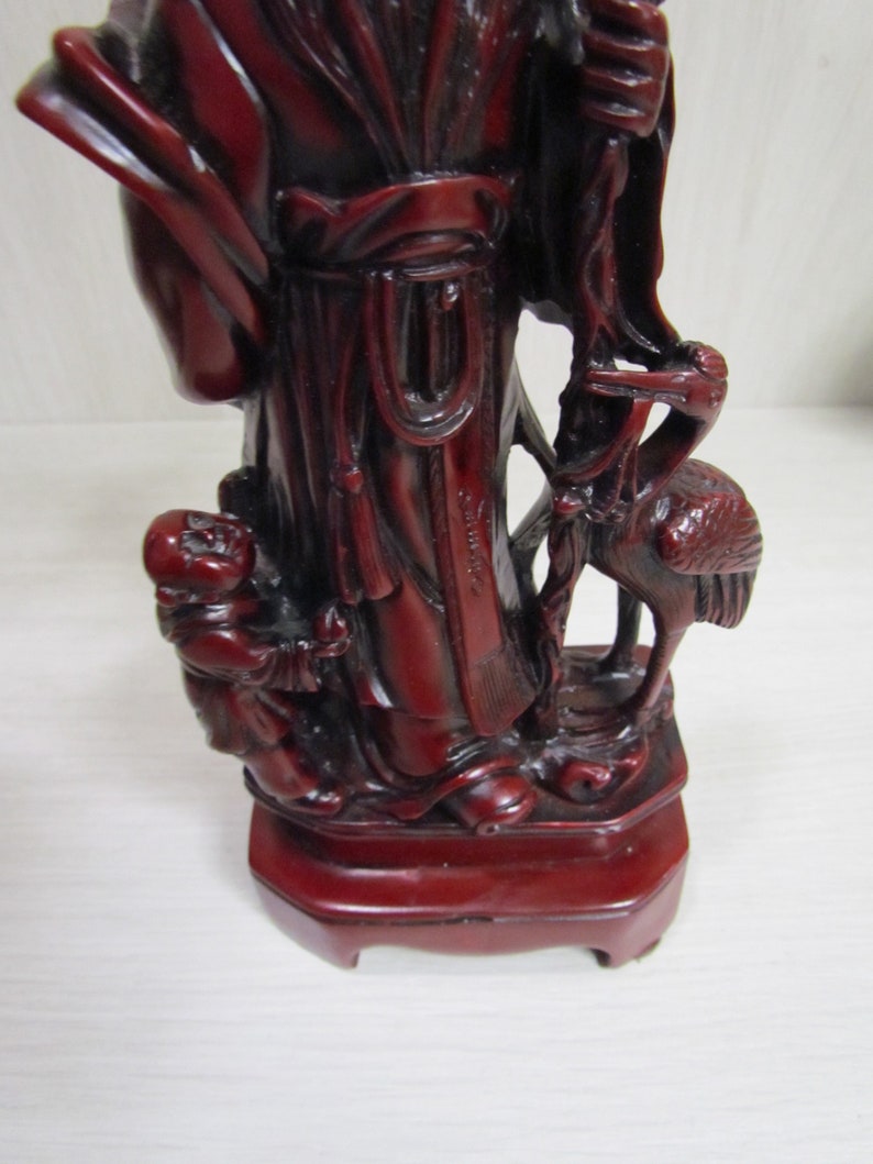 Vintage Chinese Statue of Shou-xing god of Longevity and - Etsy