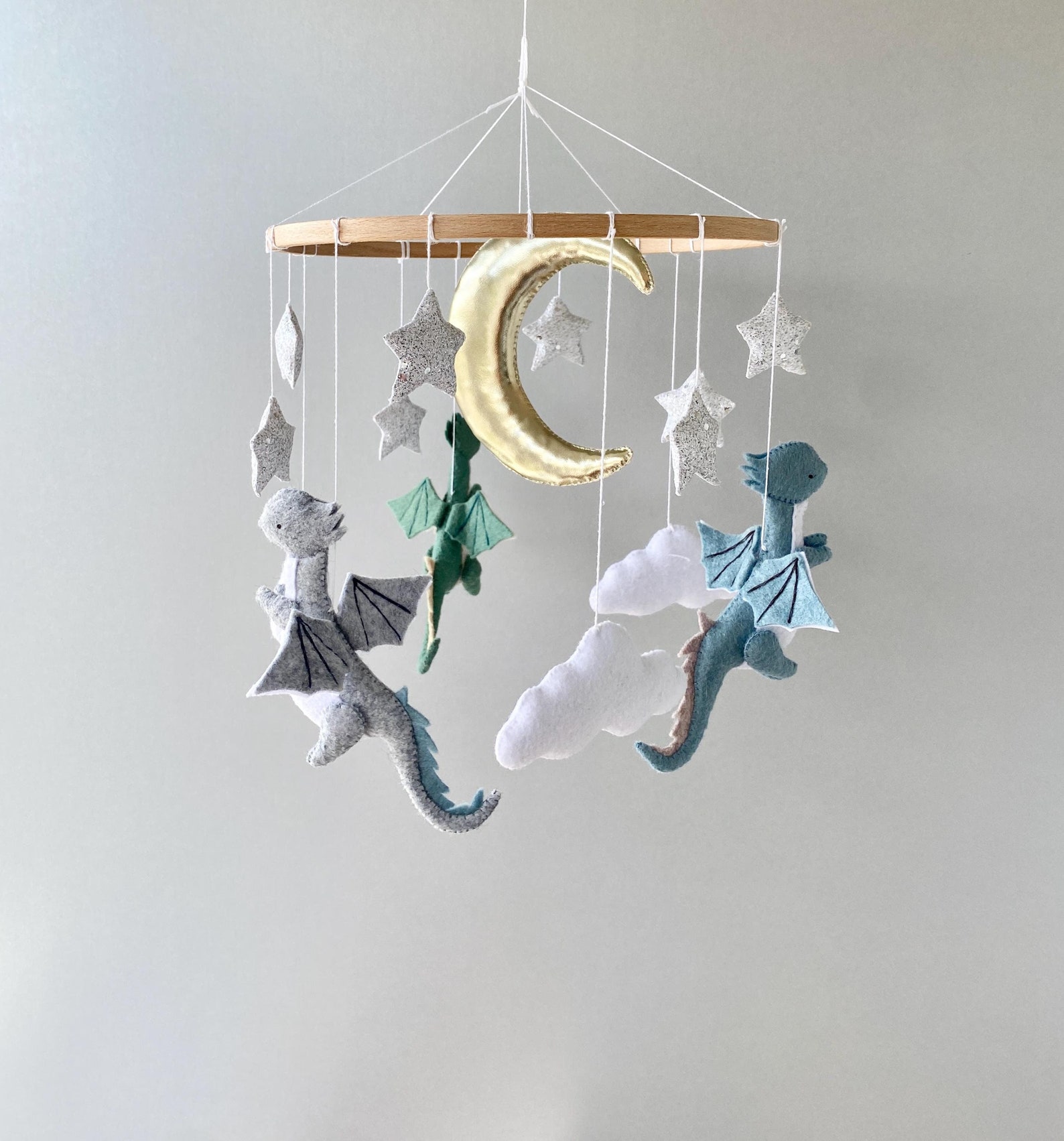 Dragon Baby Crib Mobile for Nursery, Fantasy Mobile, Baby Boy Mobile ...