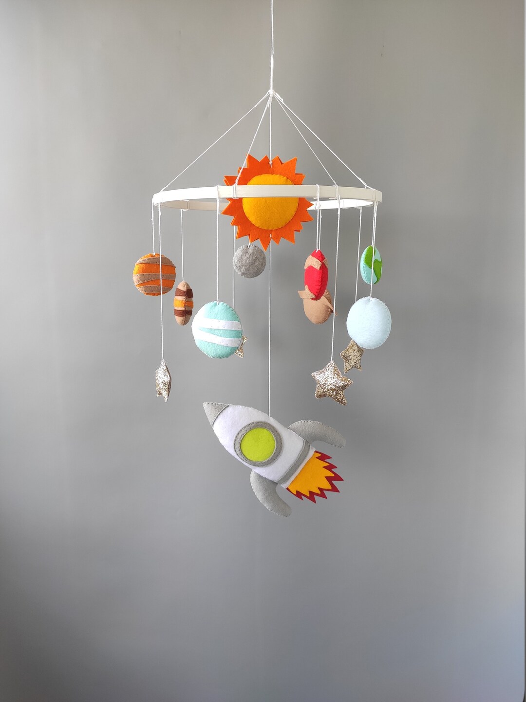 Solar System Baby Space Mobile, Planet Nursery Mobile, Outer Space ...