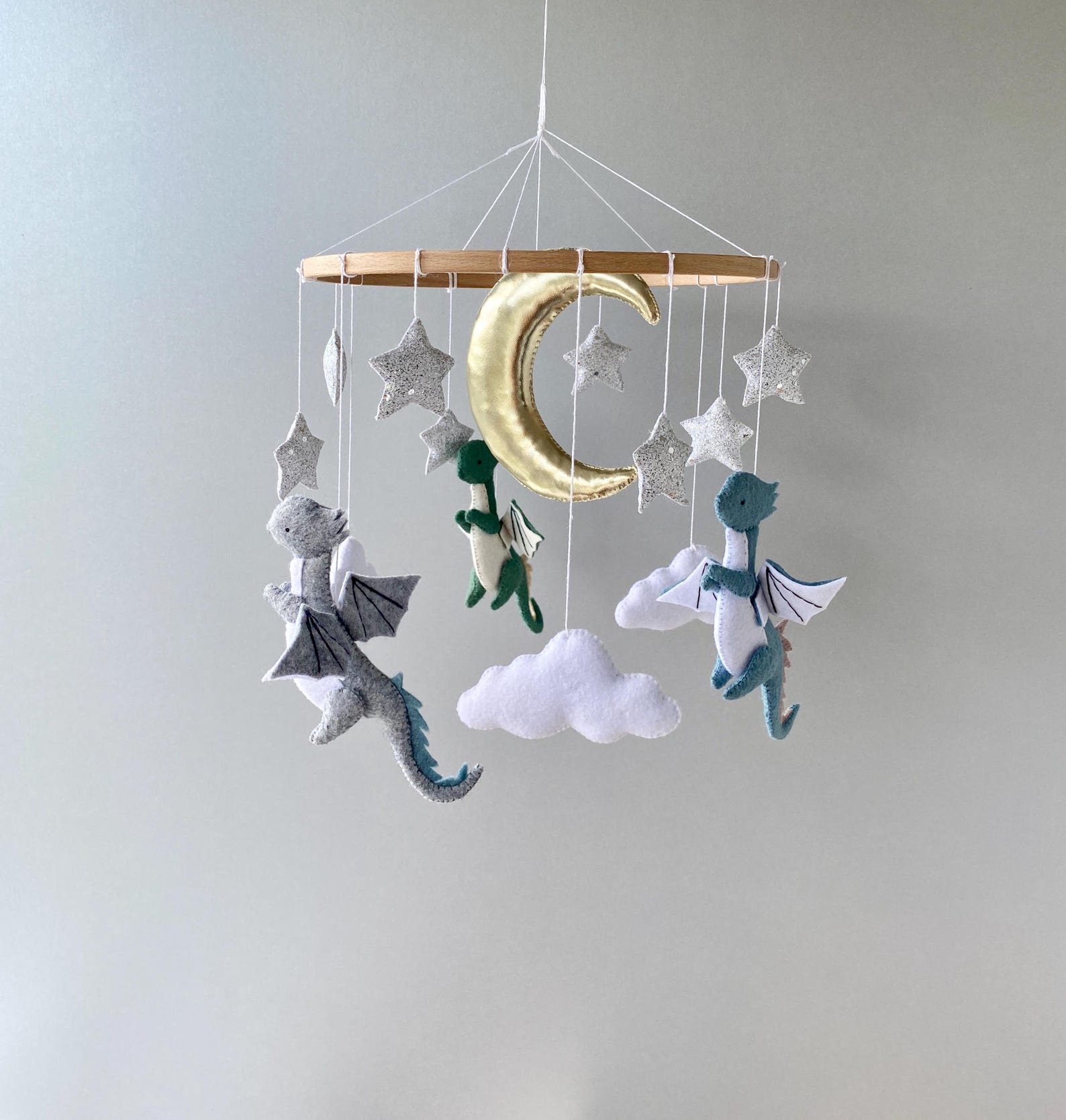 Dragon Baby Crib Mobile for Nursery, Fantasy Mobile, Baby Boy Mobile ...